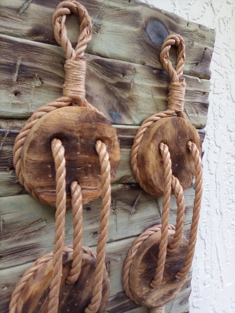 Wood Block and Tackle-block and Tackle-deadeyes-pirate Ships-nautical ...