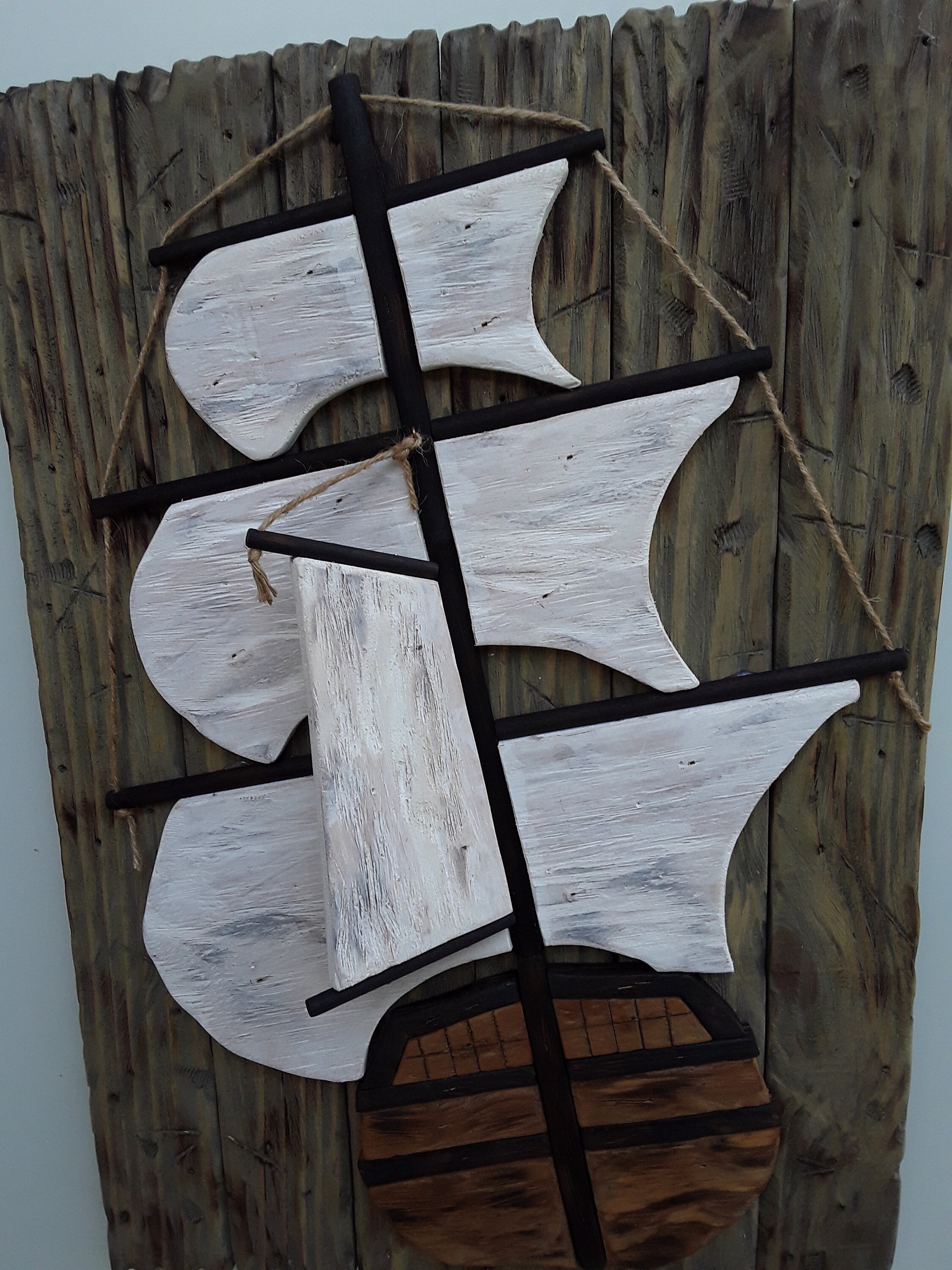 Wood Pirate Ship-pirate Ship-distressed Wood Pirate - Etsy