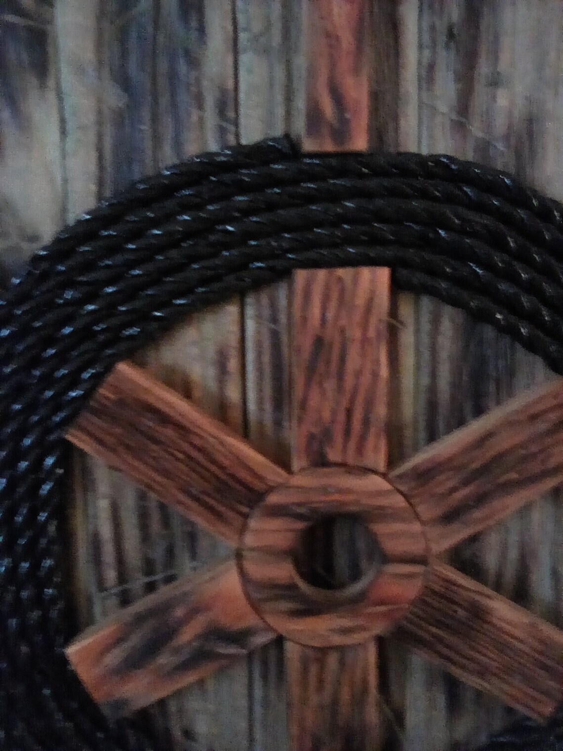 Ship Wheel-rope Ship Wheel-nautical Decor-nautical Art-rustic Decor ...