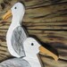 Wood Seagull-seagull-distressed Wood Seagull-nautical Decor-nautical ...
