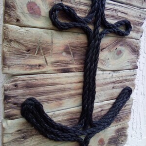 Rope Anchor-anchor-nautical Decor-nautical Art-rustic Decor-distressed ...
