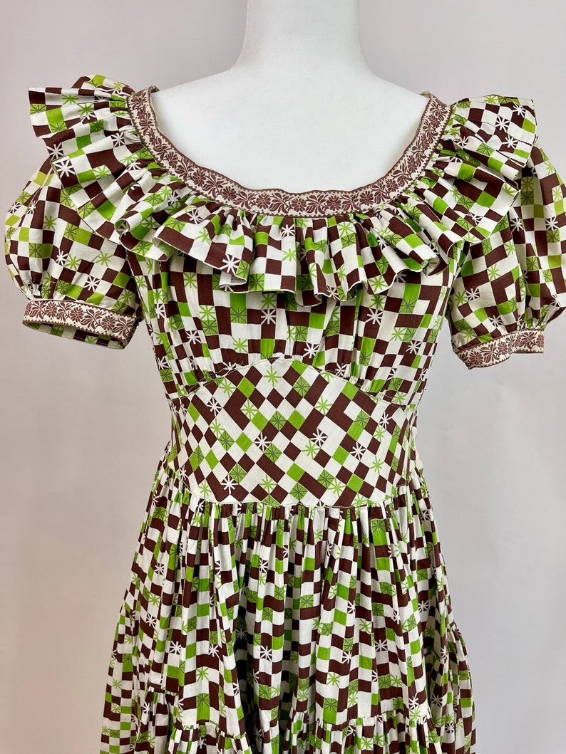 1970s Western Style Checkered Dress - Etsy