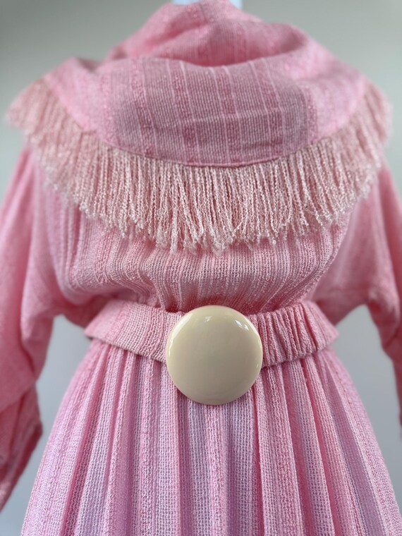 1970s Miss Ashlee Pink Knit Dress - Gem