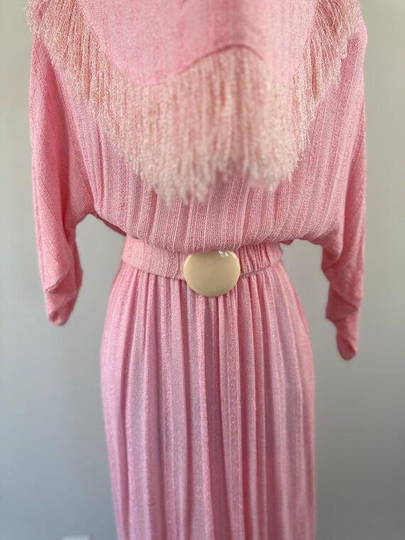 1970s Miss Ashlee Pink Knit Dress - Gem