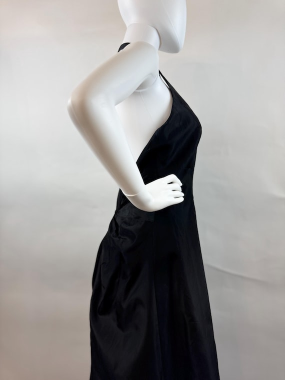 Early 2000s Laundry Taffeta Black Gown - Gem