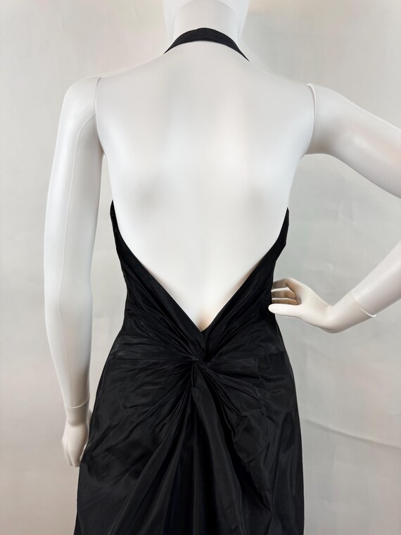 Early 2000s Laundry Taffeta Black Gown - Gem