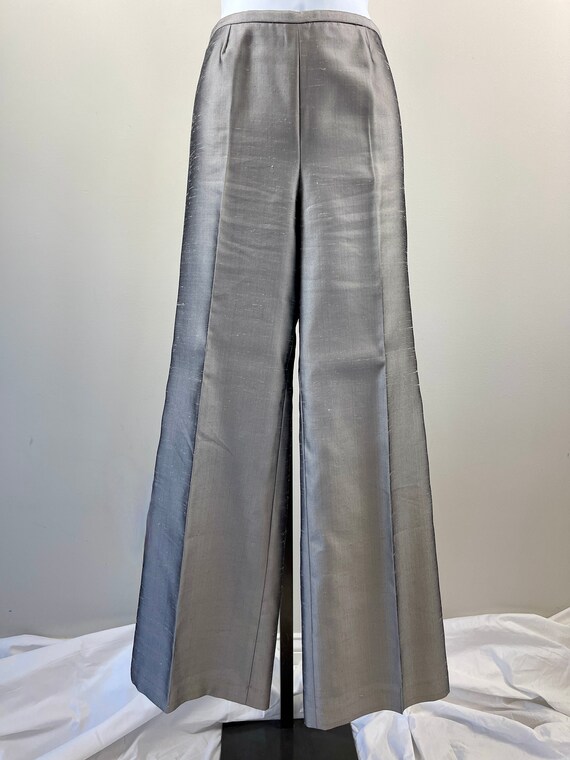 1980s Lane Davis Beverly Hills Silver Pantsuit - Gem