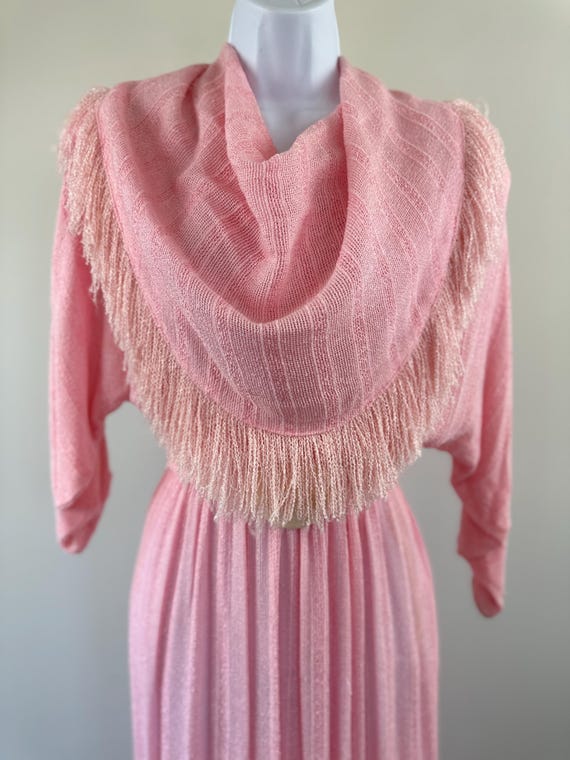 1970s Miss Ashlee Pink Knit Dress - Gem