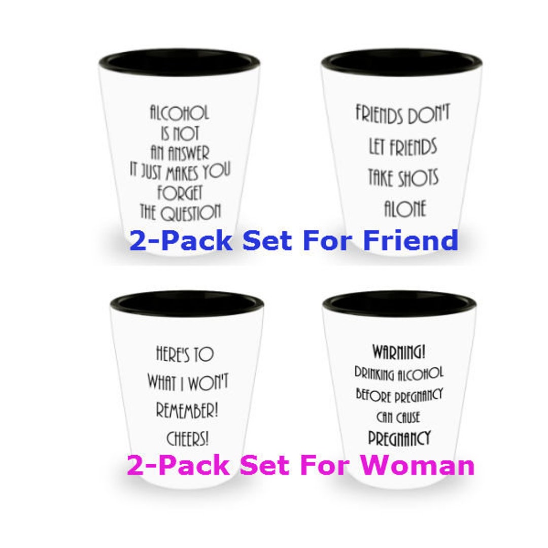 Funny Shot Glass Set, Shot Glass Set, Shot Glass for Women, Shot Glass ...