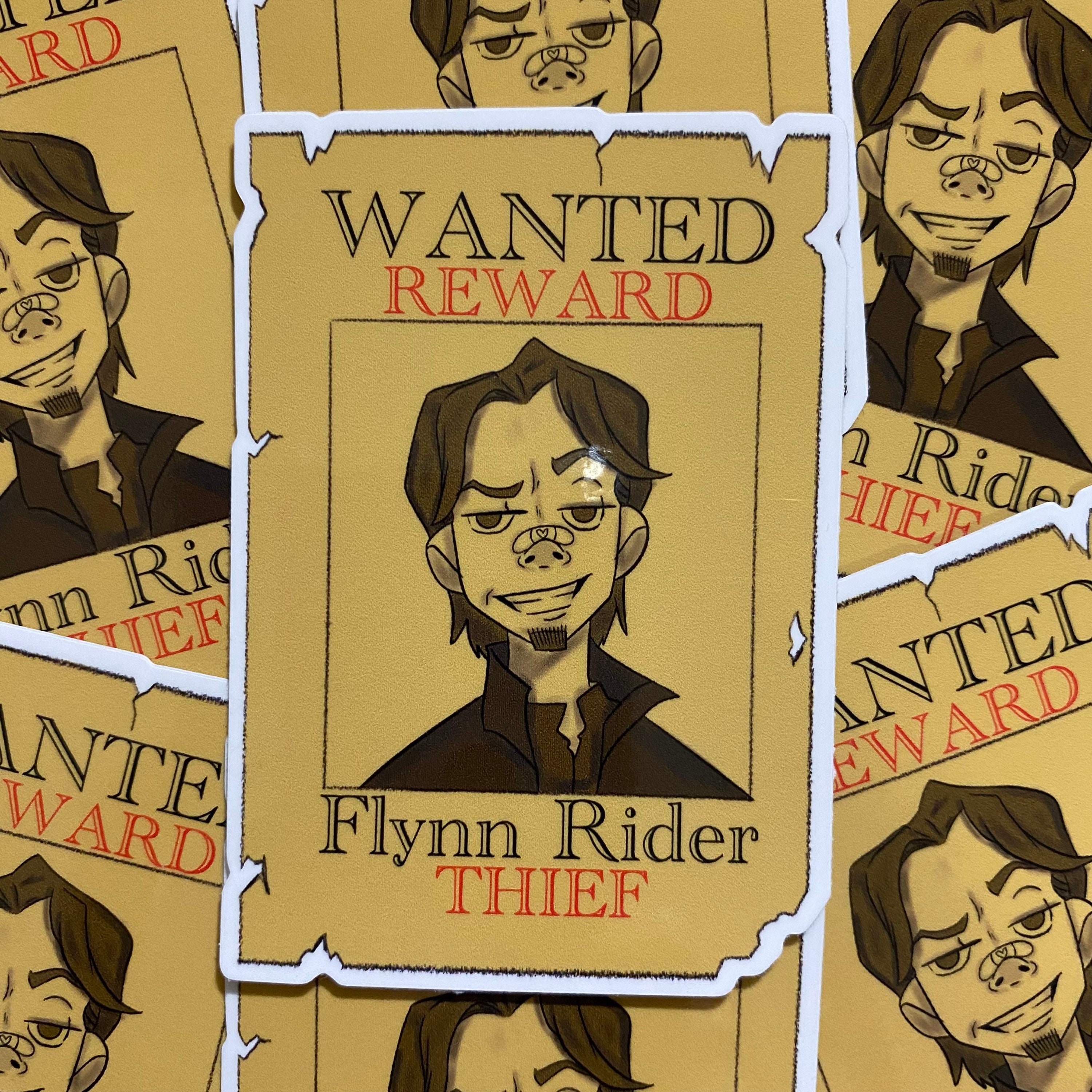 Flynn Rider Wanted Poster Nose