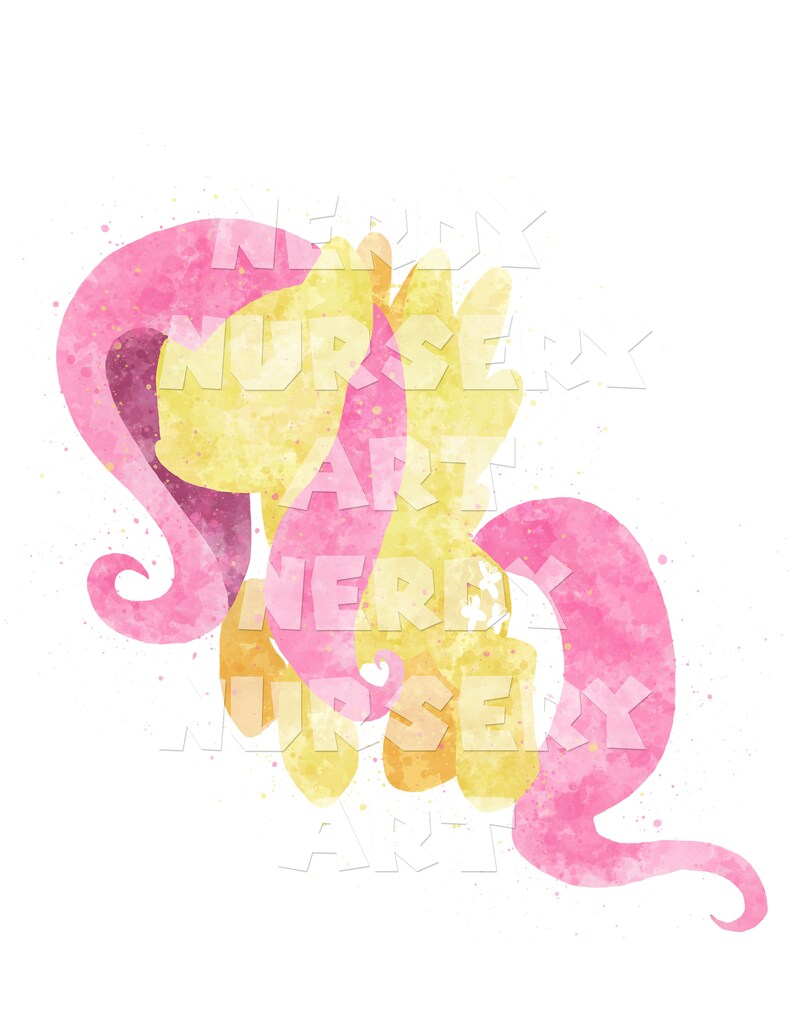 Six Ponies Set Watercolor Prints Digital Download Wall Art - Etsy