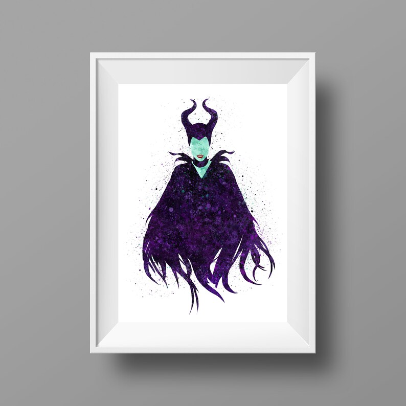 Set of 6 Classic Villain's Digital Watercolor Prints - Etsy