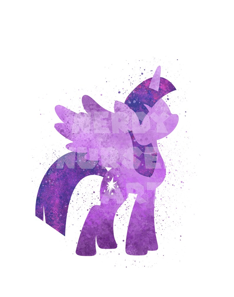 Six Ponies Set Watercolor Prints Digital Download Wall Art - Etsy