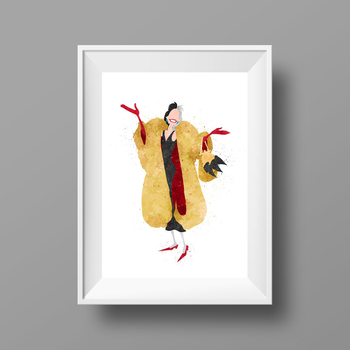 Set of 6 Classic Villain's Digital Watercolor Prints, Nursery Art, Wall ...