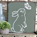 Bunny Sign / Rabbit Decor / Easter Decoration / Rustic Easter Sign ...