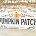 Pumpkin Patch Sign / Large Fall Sign / Vintage Fall Wood Sign / Fall ...