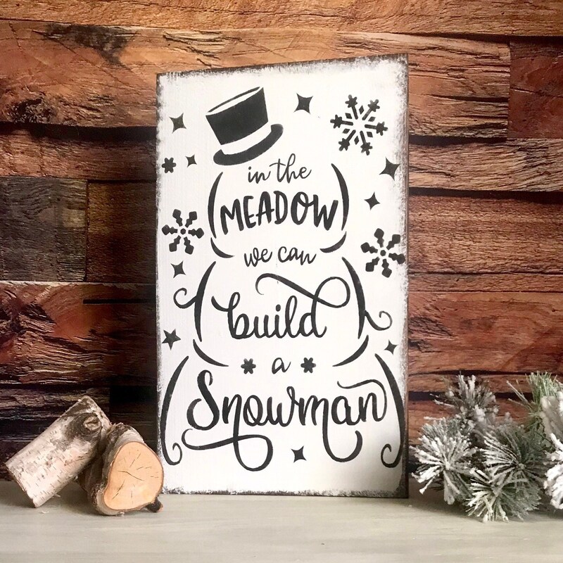 Snowman Sign - Etsy
