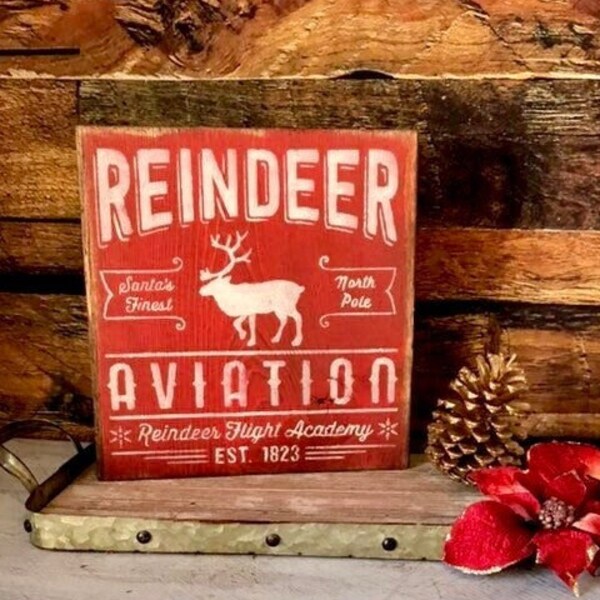 Reindeer Sign - Etsy