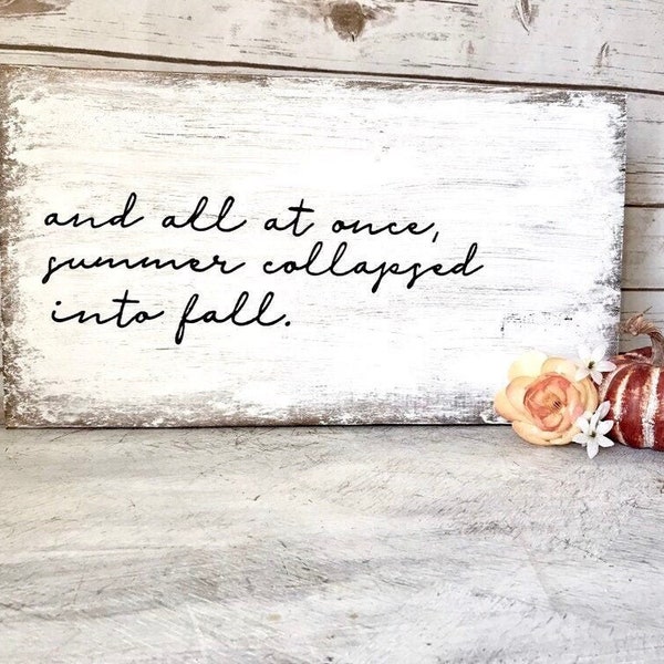 Fall Wooden Sign - Etsy