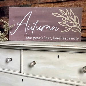 Neutral Autumn Sign / Fall Wooden Sign / Fall Decor / Farmhouse Wood ...