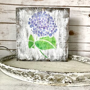 Botanical Sign / Hydrangea Sign / Vintage Floral Sign / Nursery Sign ...