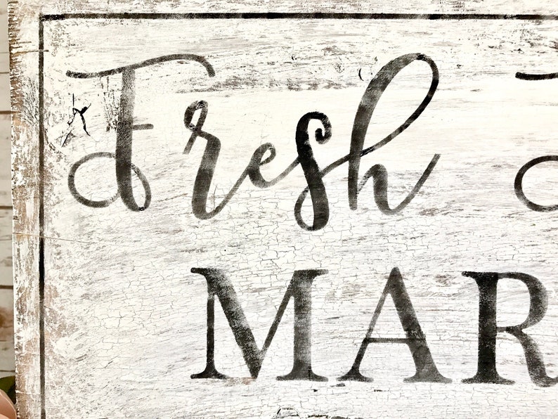 Spring Sign / Flower Market Wood Sign / Antique Farmhouse Sign ...