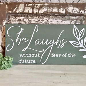 Bible Verse Sign / Inspiring Quote Sign / Proverbs 31 / Christian ...