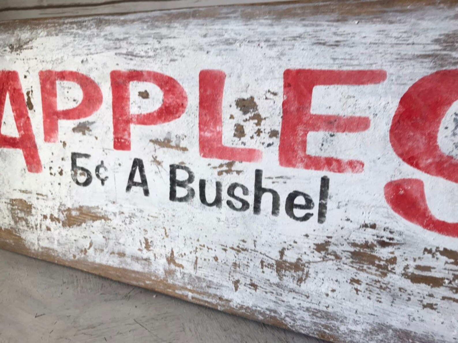 Fall Apple Sign Decor Antique Style Chippy Sign Apples 5 | Etsy