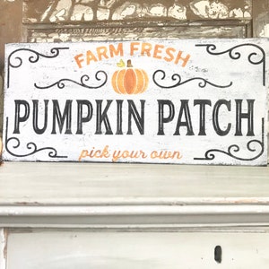 Pumpkin Patch Sign / Large Fall Sign / Vintage Fall Wood Sign / Fall ...