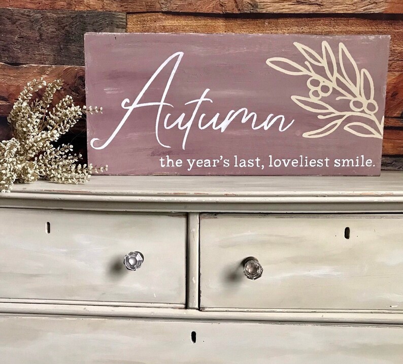 Neutral Autumn Sign / Fall Wooden Sign / Fall Decor / Farmhouse Wood ...