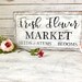 Spring Sign / Flower Market Wood Sign / Antique Farmhouse Sign - Etsy