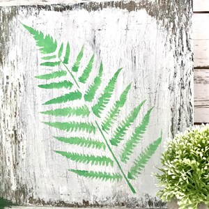Fern Wood Sign / Vintage Style Botanical Sign / Summer Decor ...