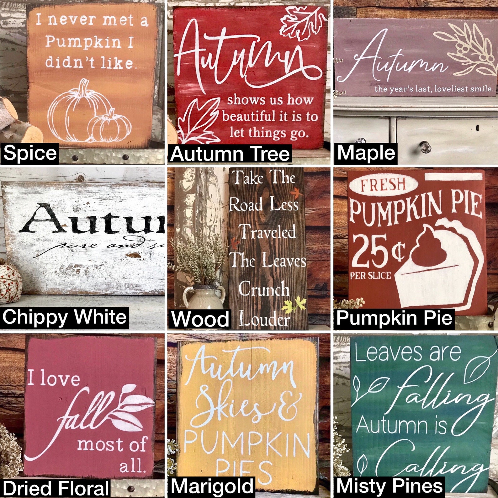 Rustic Fall Wooden Sign / Sage Green Fall Sign Decor / Autumn Breeze ...