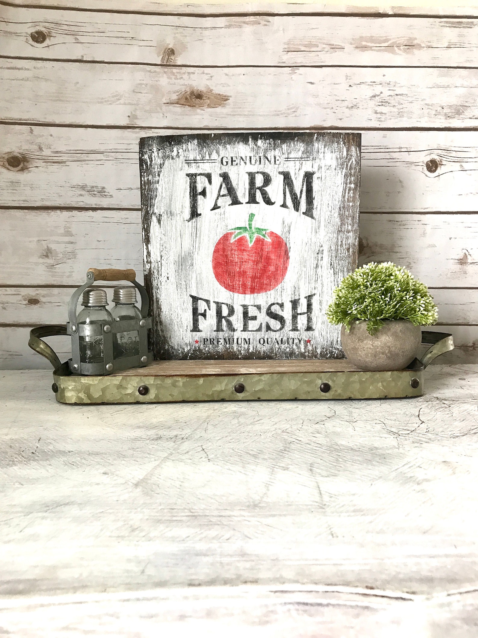 Tomato Sign Kitchen Veggie Wood Sign Farm Freah Tomatoes | Etsy