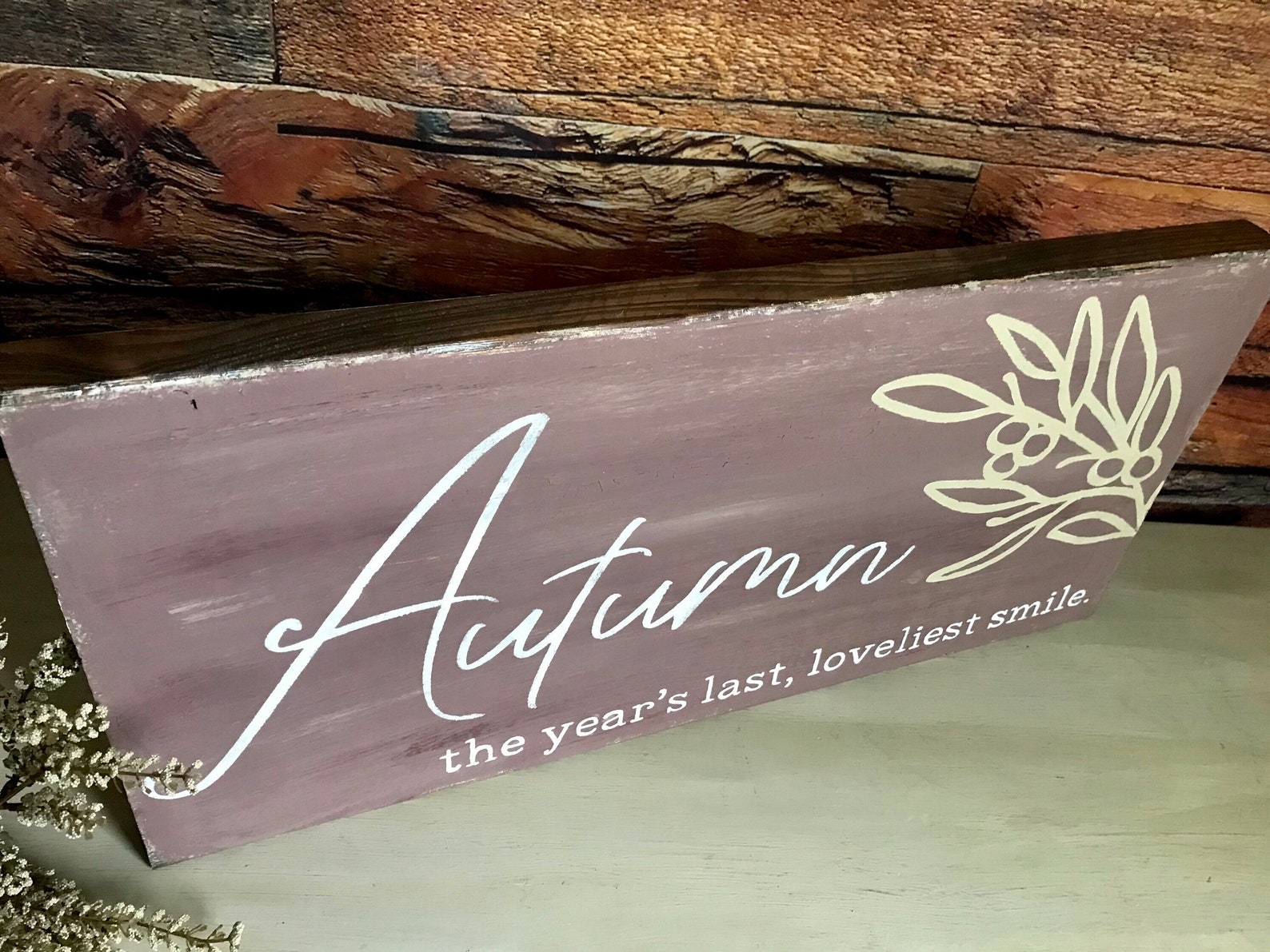 Neutral Autumn Sign / Fall Wooden Sign / Fall Decor / Farmhouse Wood ...