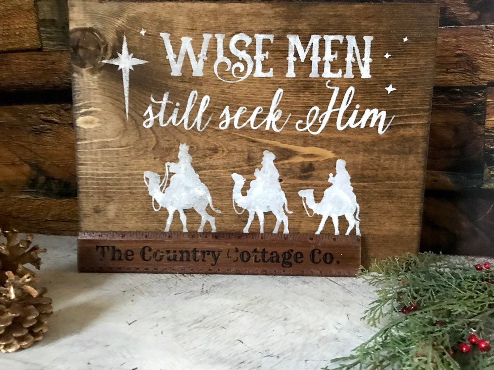 Jesus Christmas Sign Wise Men Still Seek Him Rustic - Etsy