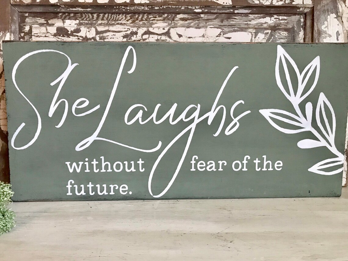 Bible Verse Sign / Inspiring Quote Sign / Proverbs 31 / | Etsy