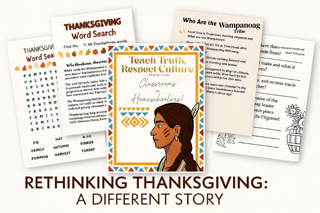 Mashpee Wampanoag Tribe Learning Packet: Thanksgiving History (non ...
