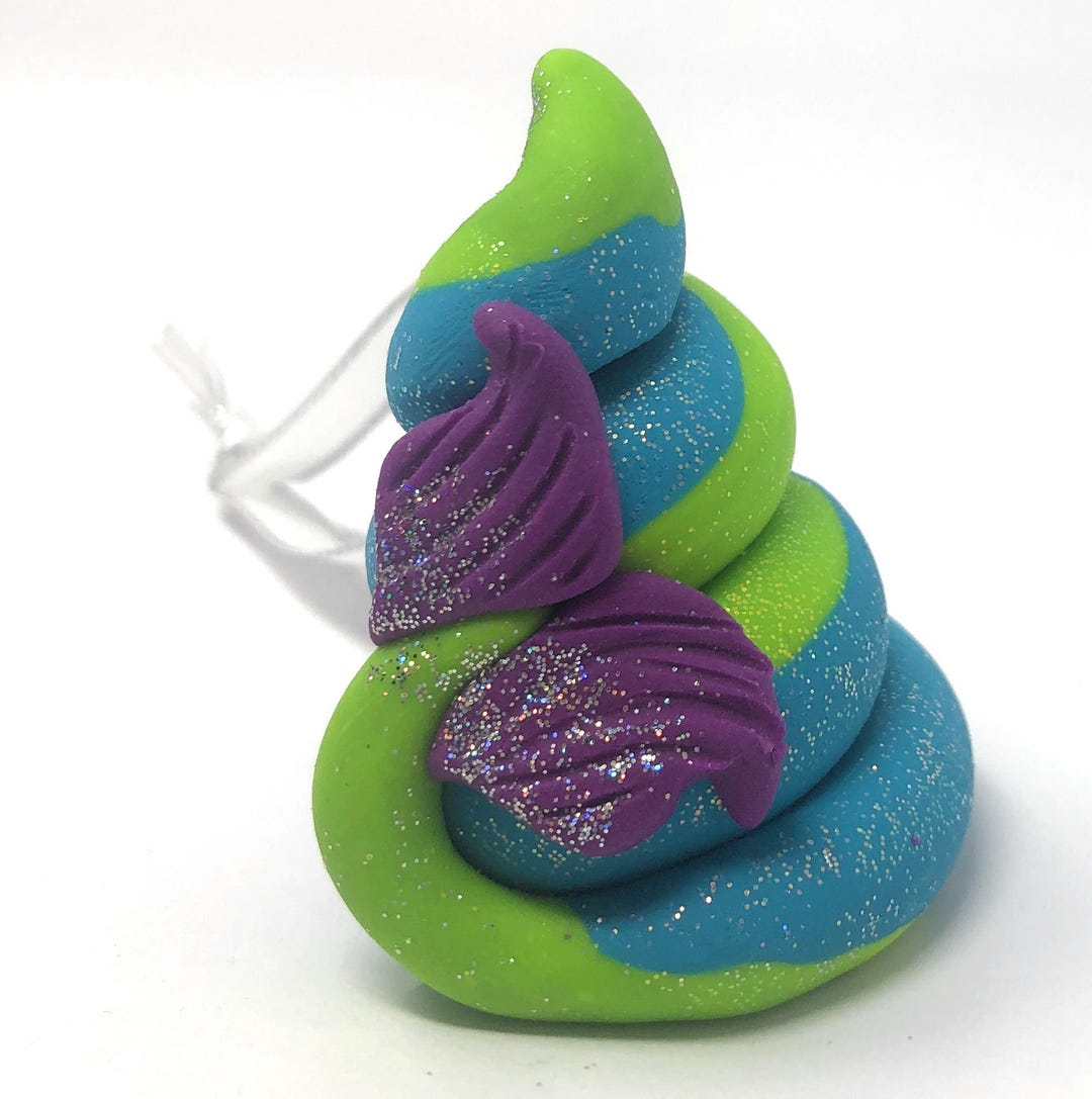 Mermaid Poop Christmas Ornament Hand Sculpted Novelty Gag Gift for ...