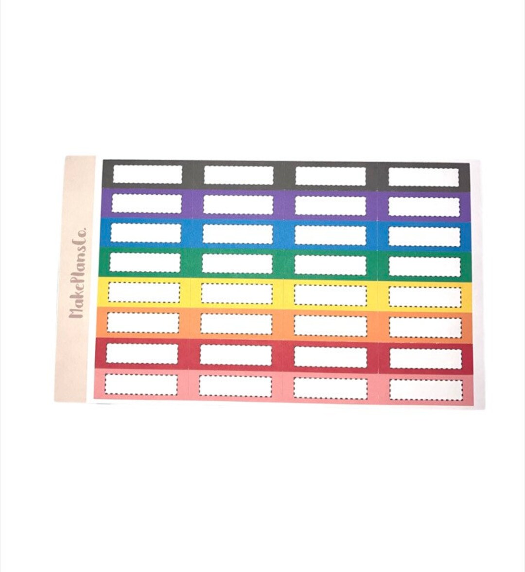 Rainbow Quarter Box Stickers - Etsy