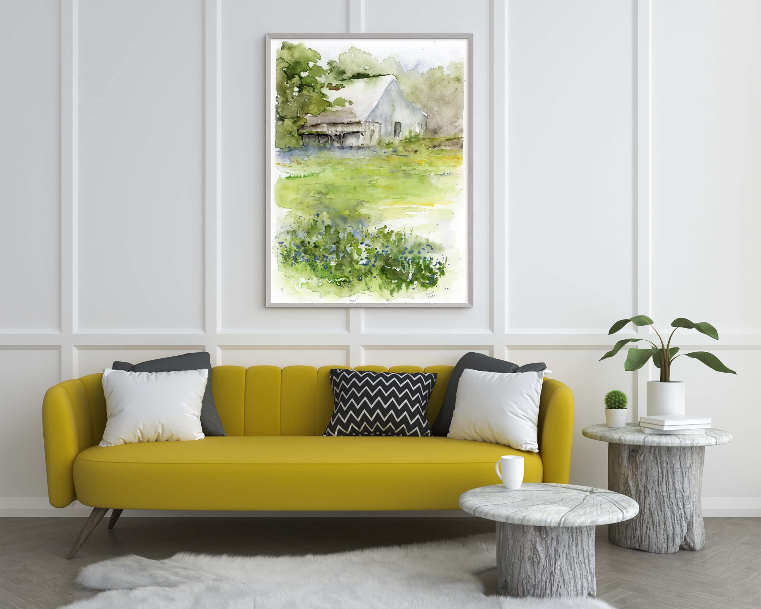 Landscape Painting Set Countryside Art Prints Living Room - Etsy