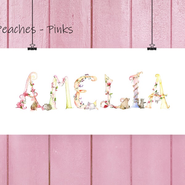 Custom Name Art - Etsy