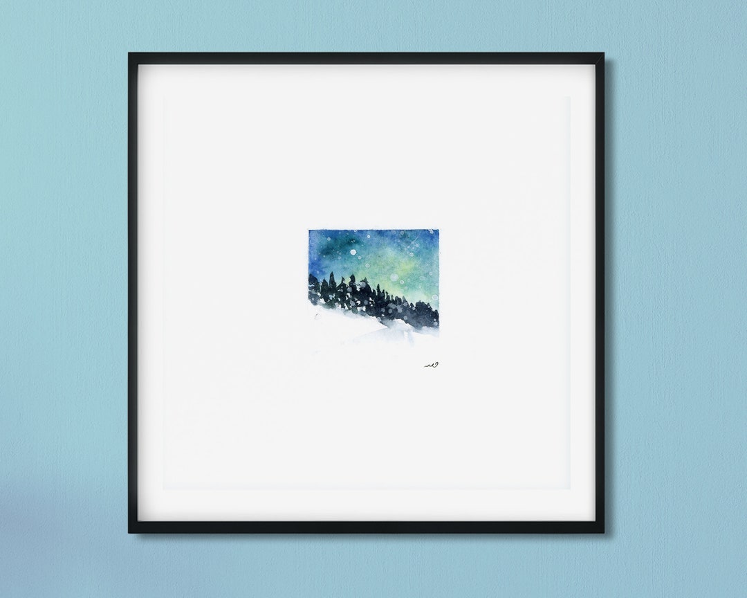 Miniature Watercolor Painting, Watercolor Small Art, Watercolor Mini ...