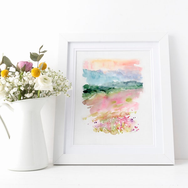 Abstract Watercolor Print - Etsy