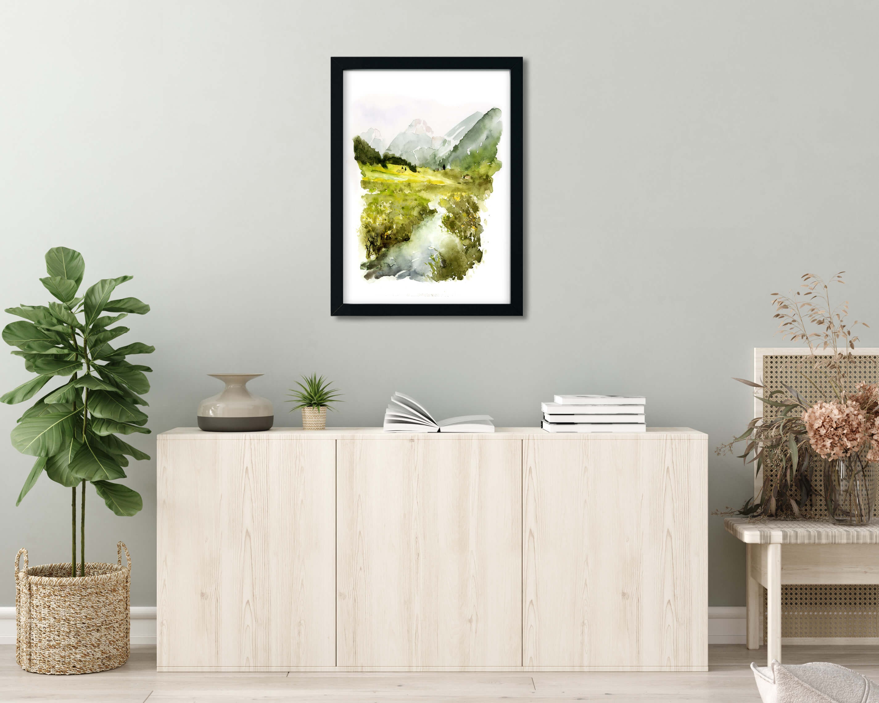 Landscape Painting Set Countryside Art Prints Living Room - Etsy