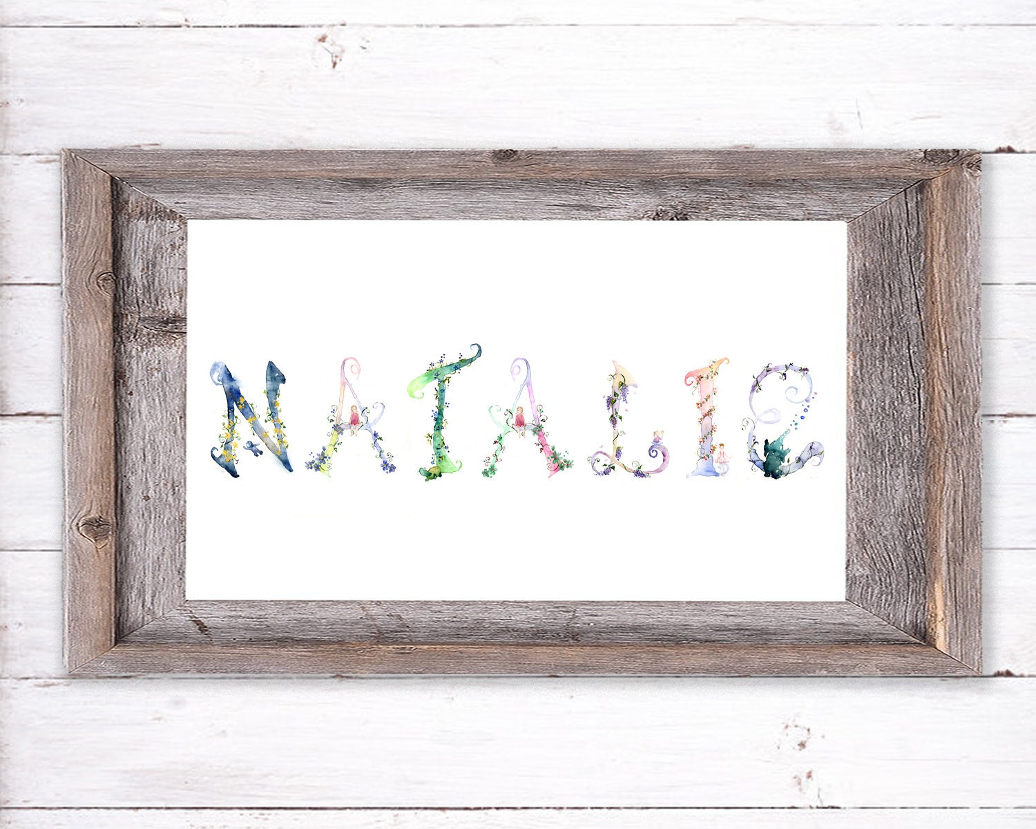 Printable Name Art Personalized Name Print New Baby Gift - Etsy