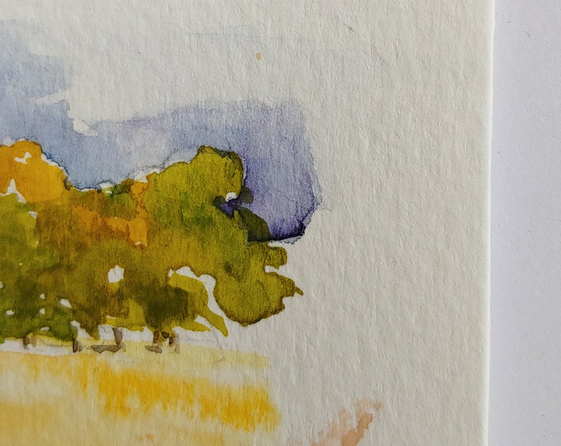 Abstract Nature Art Landscape Watercolor Print Living Room | Etsy