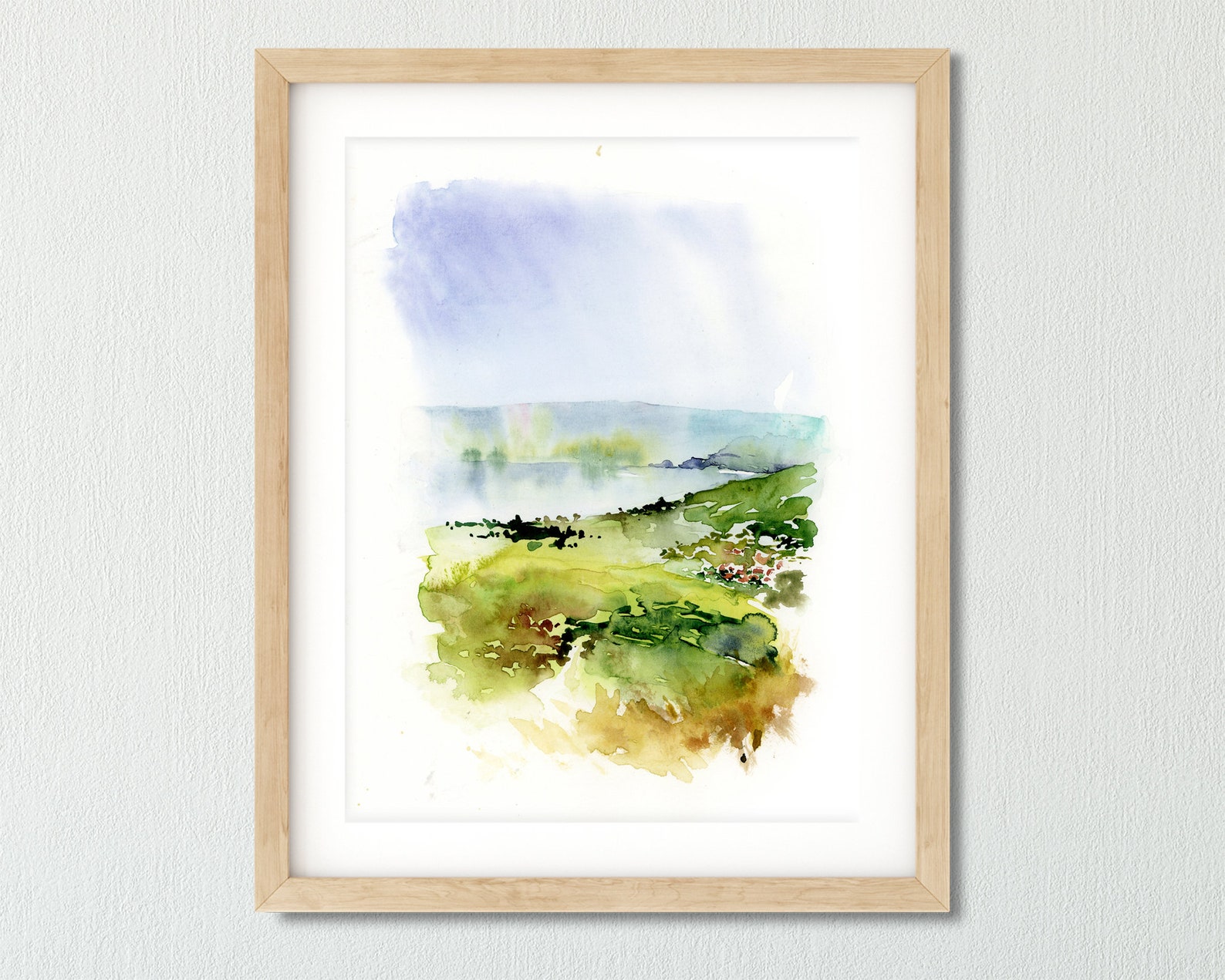 Large Abstract Wall Art, Watercolor Art Print, Nature Art, Fine Art ...