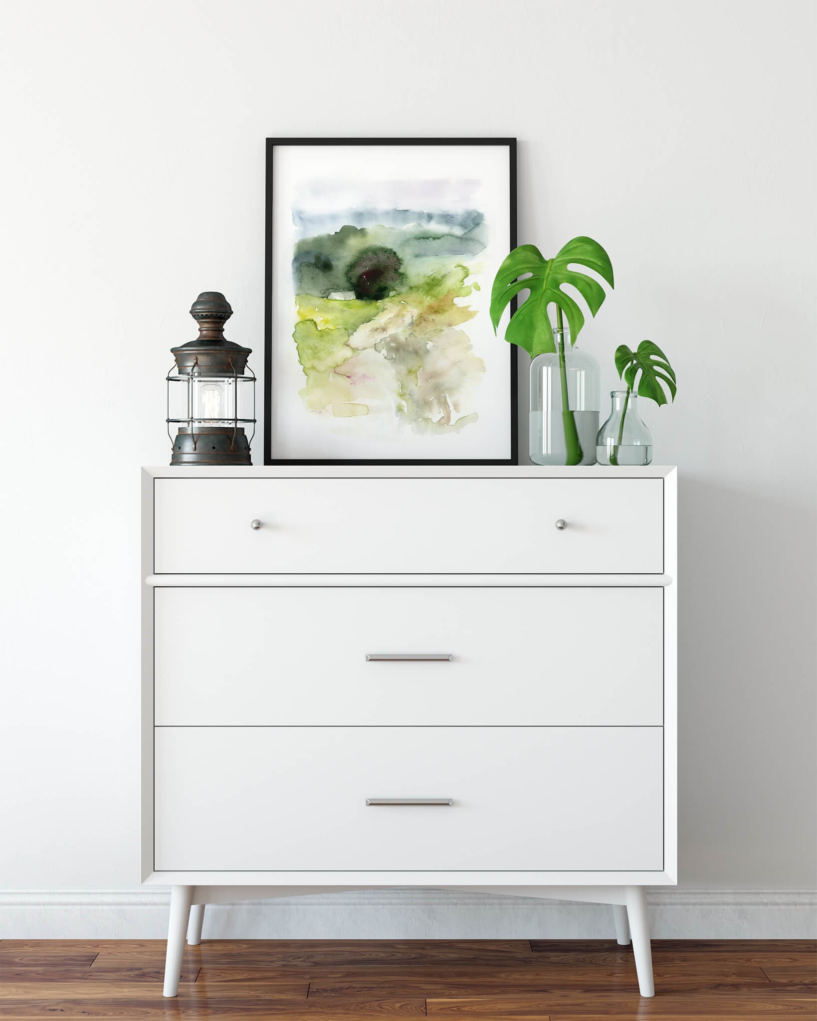 Large Landscape Prints, Watercolor Print Set of 3, Gallery Wall Set ...