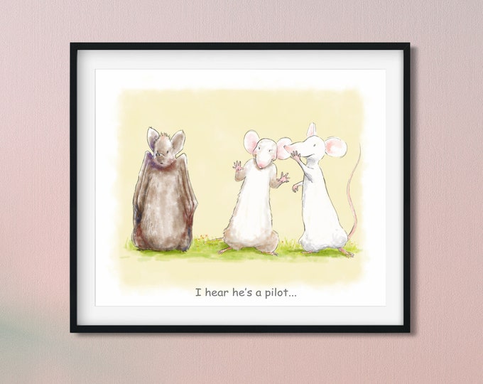 Sarcastic Illustration Funny Art Print, Cloud of Worry, Black ...